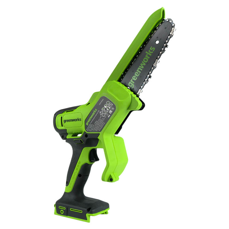 Цепная мини-пила аккумуляторная Greenworks GD24CSMNX (24 В, 15 см, без ...