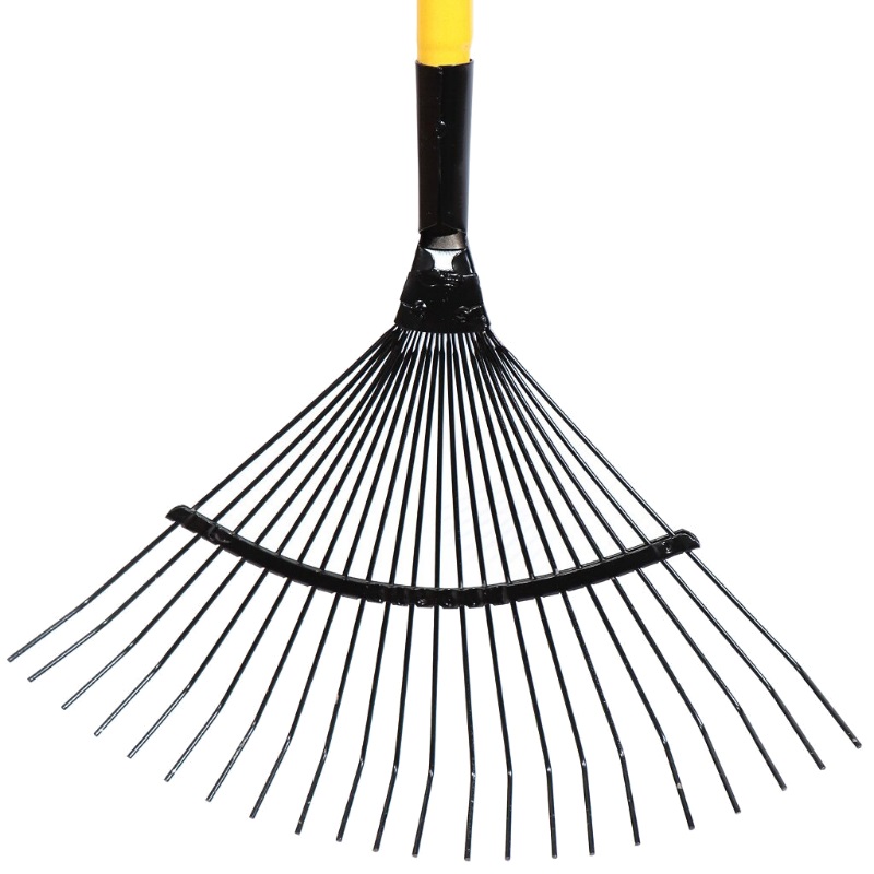 Грабли веерные проволочные Инструм-Агро ГВП с желтым металлизированным ...