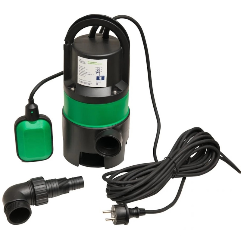 Технические характеристики — насос дренажный Oasis DN 150/6, Qmax 150 л/мин, Hmax 6м | Оазис Бигам