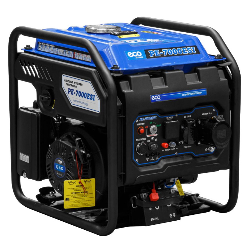 Электростанция (генератор инверторный бензиновый) Eco PE-7000ESI EC1710-2 | Купить в Москве со ...